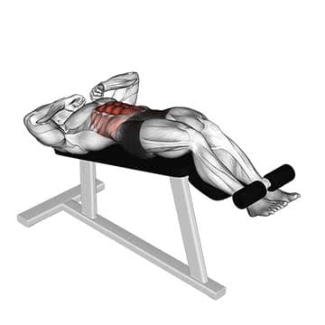 Decline Crunch - How To, Muscles Worked, Form Cues, Variations | Pumpd